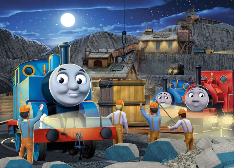 Ravensburger: Thomas & Friends: Night Work Glow In The Dark 60 PC ...