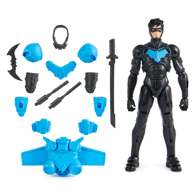 DC Comics, Batman Adventures, Nightwing Action Figure with 15 Armor ...