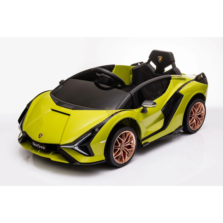 KidsVip 12V Kids and Toddlers Lamborghini Sian 4WD Ride on Car w/Remote ...