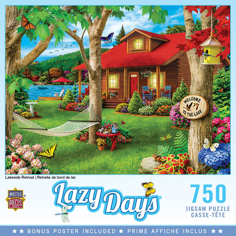 Lazy Days 750PC Puzzle - Lakeside Retreat | Toys R Us Canada