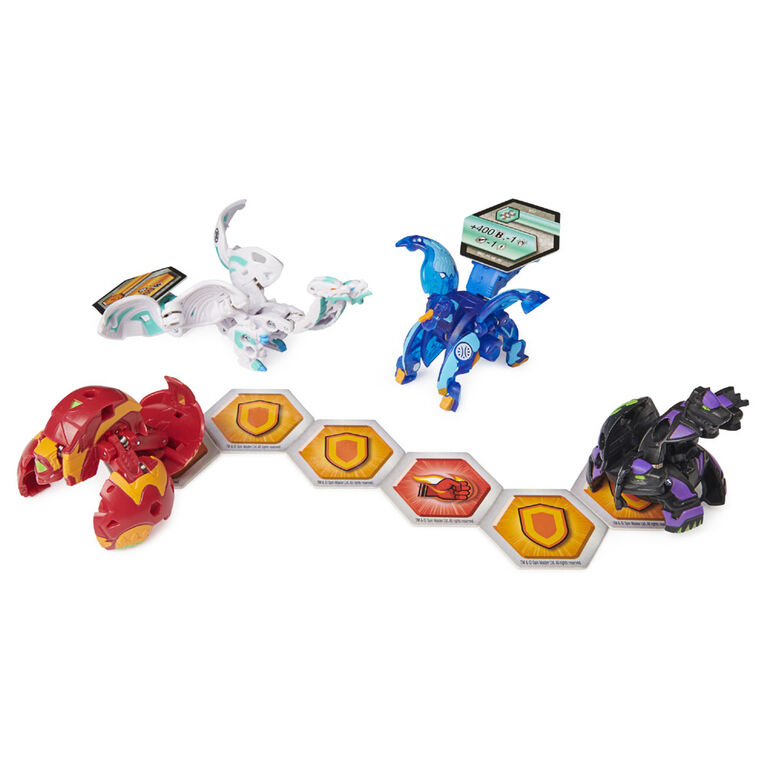 Bakugan Baku-Gear 4-Pack, Pegatrix Ultra with Baku-Gear and Nillious ...