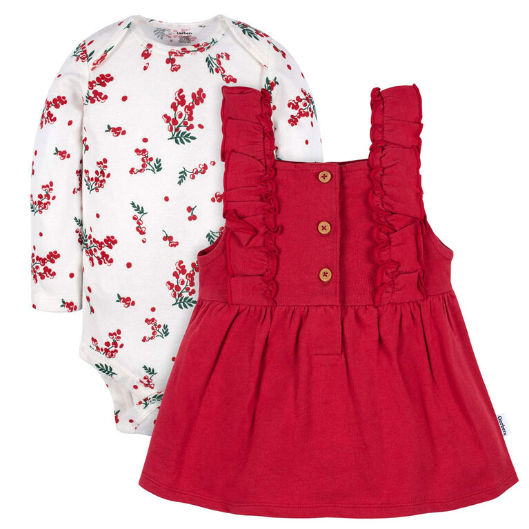Gerber Childrenswear - 2 Piece Jumper + Bodysuit Sets - Girl - Holly ...