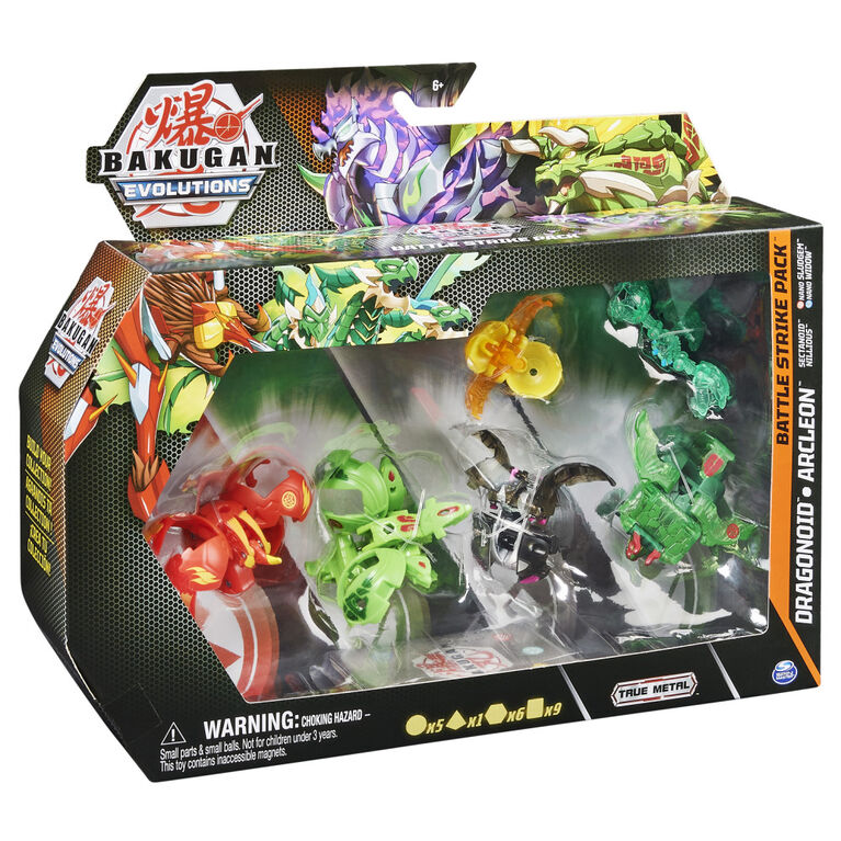 Bakugan Evolutions, Dragonoid and Arcleon Battle Strike Pack, Includes ...