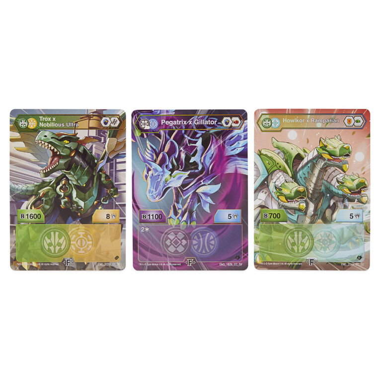Bakugan Baku-Gear 4-Pack, Sairus Ultra with Baku-Gear and Fused Trox x ...
