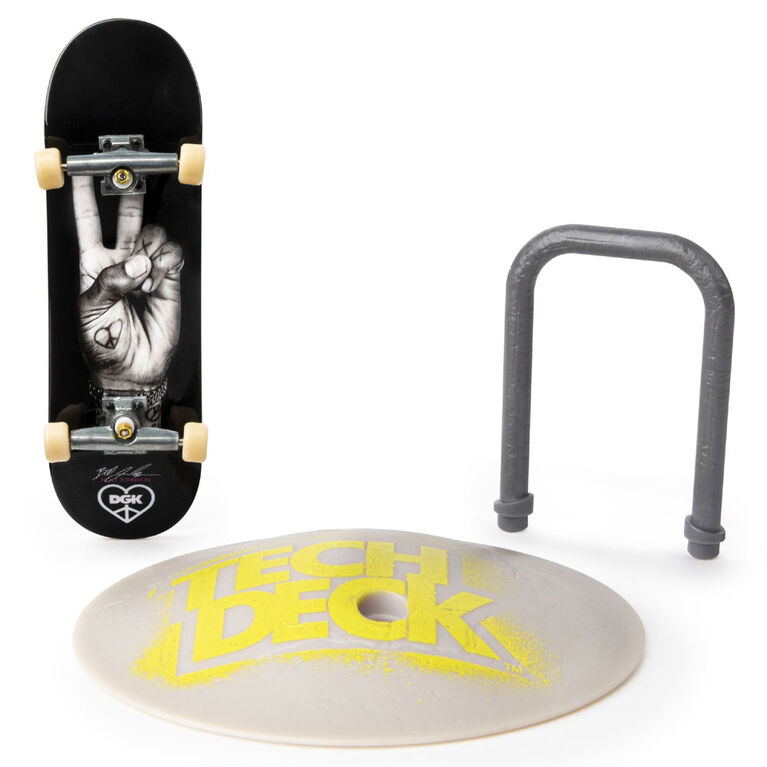 Tech Deck, Street Hits, DGK Skateboards Fingerboard with Bike Lock ...