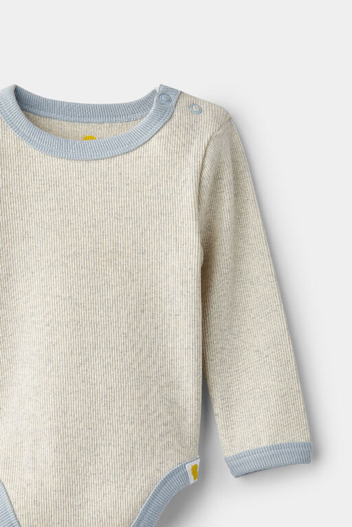 RISE Little Earthling Ribbed Bodysuit Grey | Babies R Us Canada