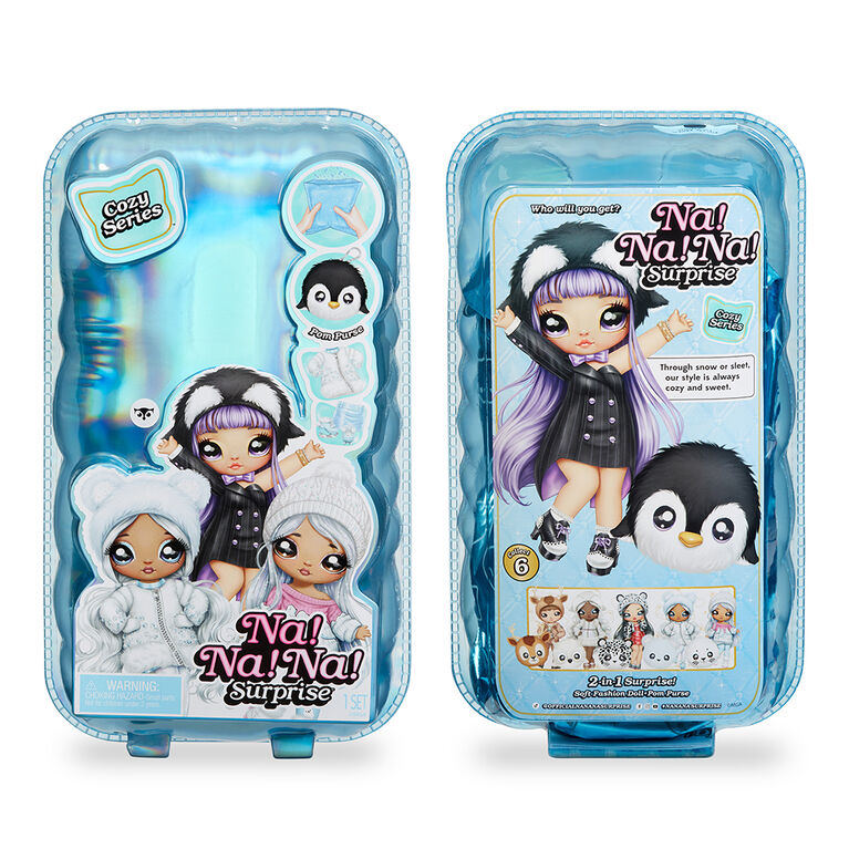 Na Na Na Surprise Cozy Series Evie Von Hoo 7.5" Fashion Doll Snow Owl-Inspired with White Hair ...