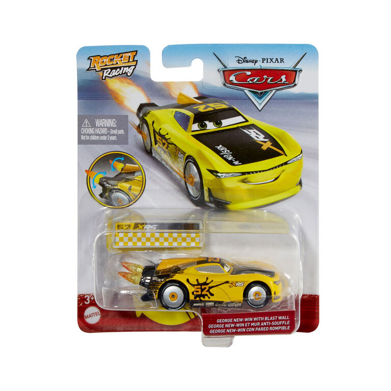 Disney Pixar Cars XRS Rocket Racing George New-Win with Blast Wall ...