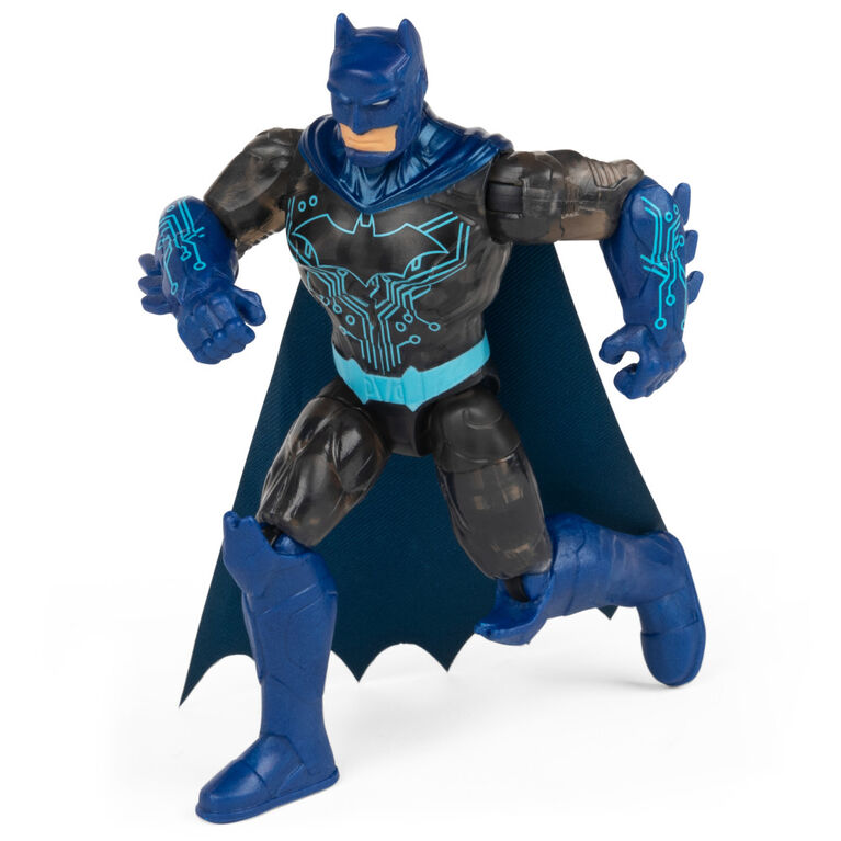 Bat-Tech Batman 4-inch Action Figure with 3 Mystery Accessories | Toys ...