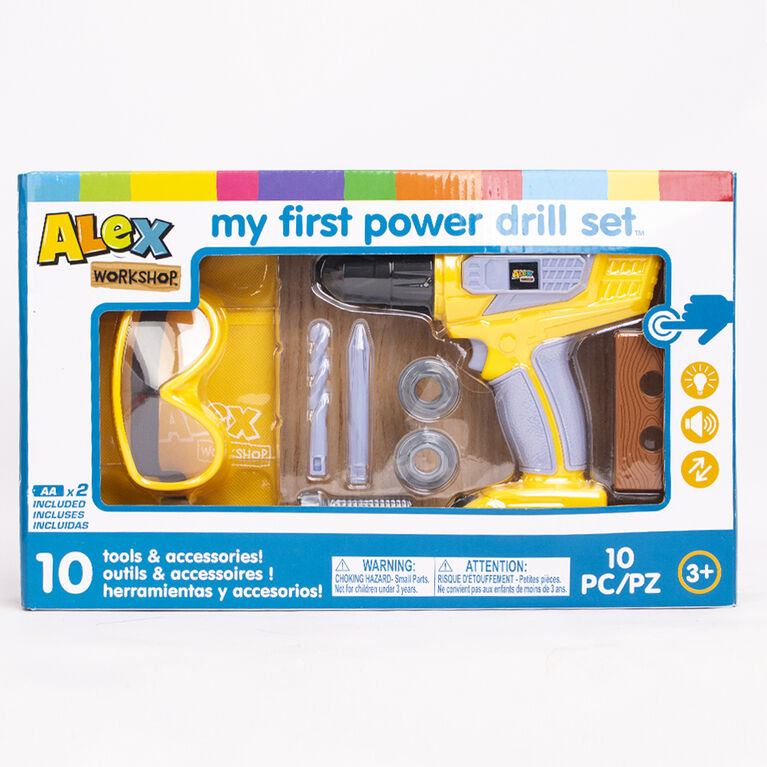 ALEX Workshop - 10 Pcs Power Drill Set | Toys R Us Canada