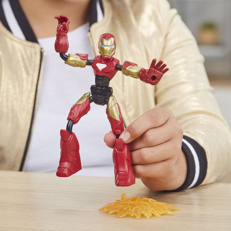 Marvel Bend and Flex, Flex Rider Iron Man Action Figure | Toys R Us Canada