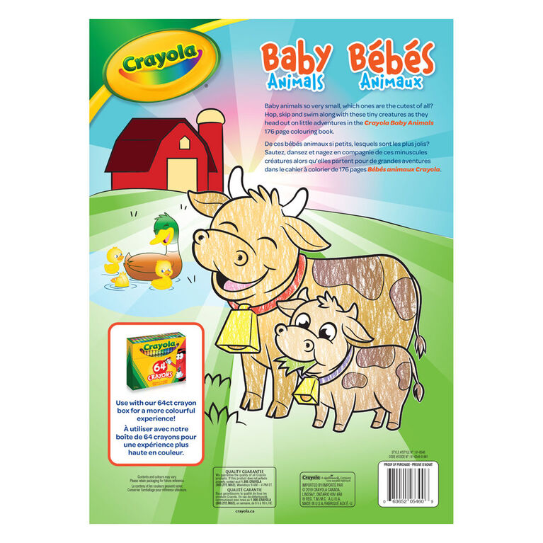 Crayola Baby Animals Colouring Book, 176 Pages | Toys R Us Canada