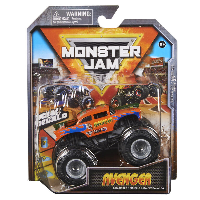 Monster Jam, Official Avenger Truck, Die-Cast Vehicle, 1:64 Scale ...