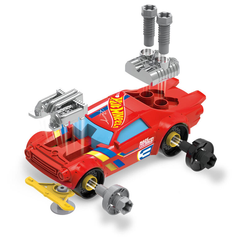 Hot Wheels Ready to Race Car Builder, 29 Pieces for Kids to Customize ...