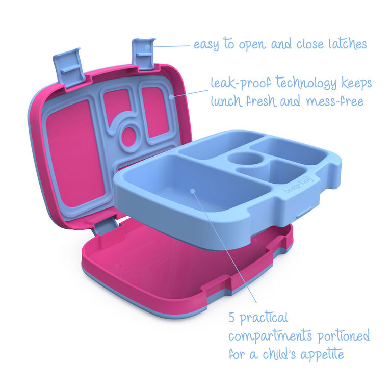 Bentgo Kids Prints Leak-Proof, 5-Compartment Bento-Style Kids Lunch Box ...