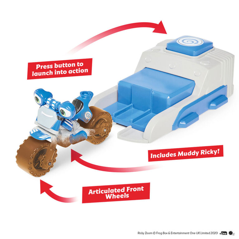 Ricky Zoom Launch & Go Playset featuring an Exclusive Loop Hoopla ...