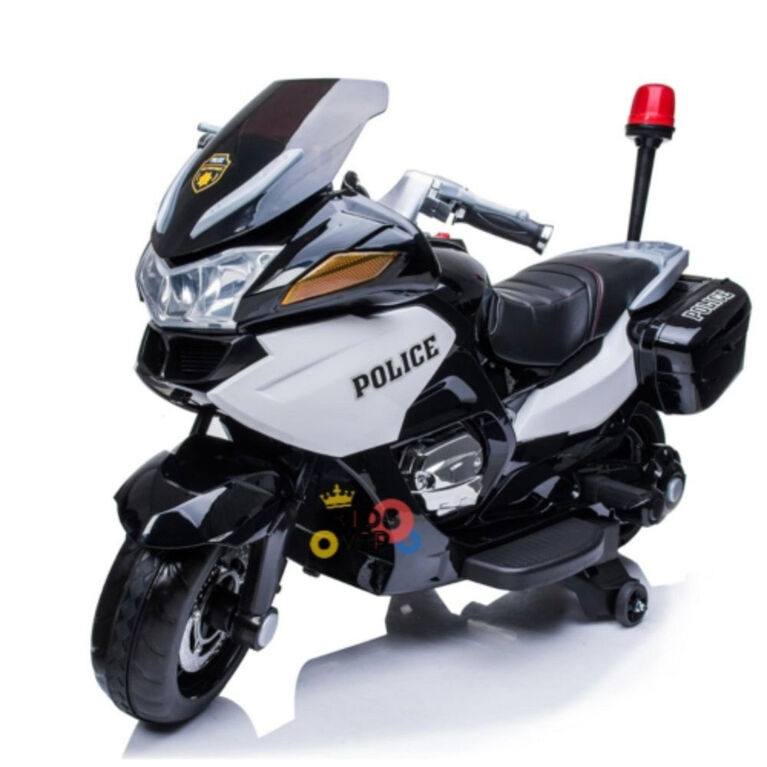 KidsVip 24V Police Motorcycle Black - English Edition | Toys R Us Canada