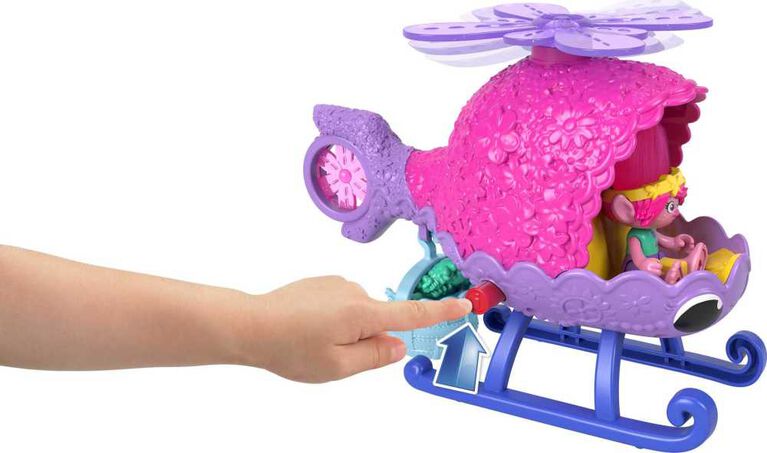 Imaginext DreamWorks Trolls Poppy Figure and Toy Helicopter for ...