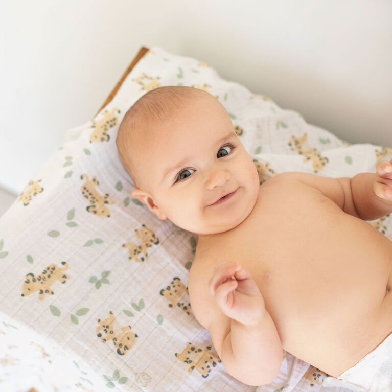 Cotton Muslin Swaddle/ Leopard | Babies R Us Canada
