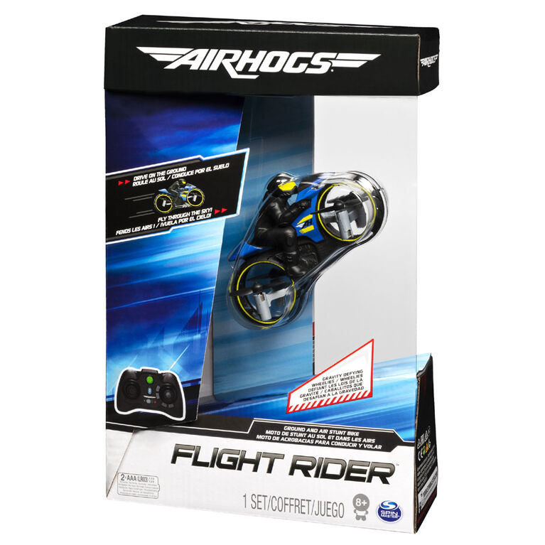 Air Hogs, Flight Rider, Moto de stunt 2-en-1 radiocommandée au sol et ...