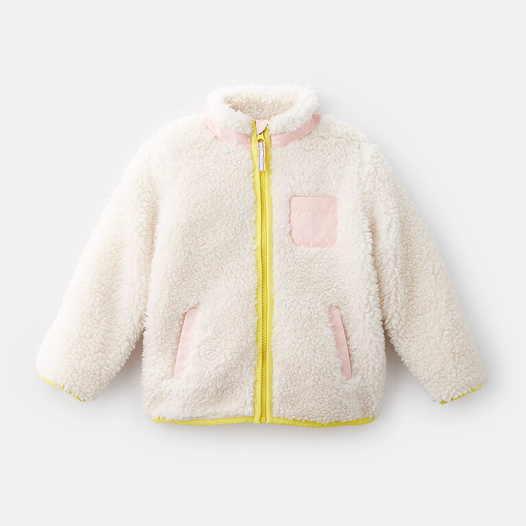 so cozy teddy fleece zip up jacket | Toys R Us Canada