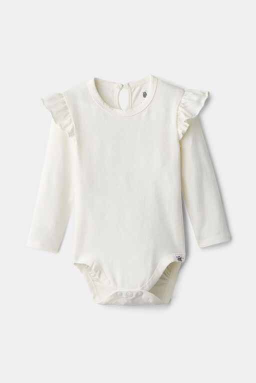 Ruffle Bodysuit White 12-18M | Babies R Us Canada