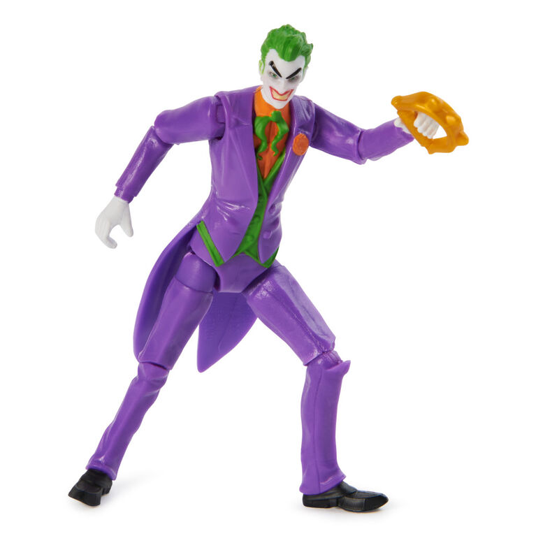 DC Comics, The Joker Action Figure with 2 Mystery Accessories, 4-inch ...