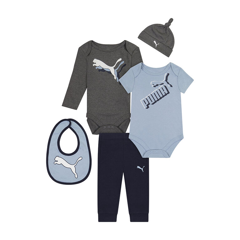 PUMA - Crew & Jogger Set Blue Wash 0-3 Months | Babies R Us Canada