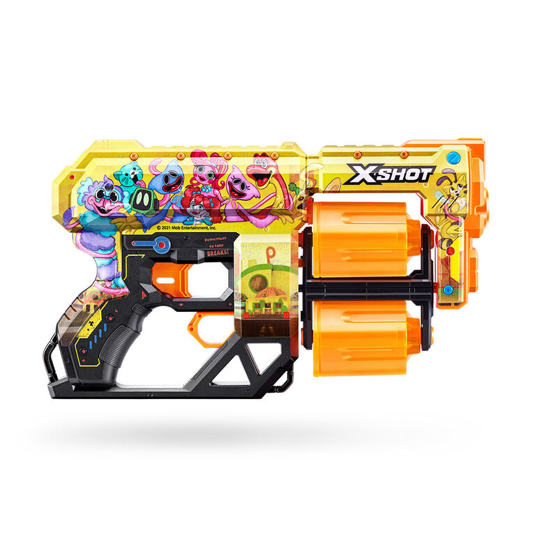 Pistolet Dread X-Shot Skins - Décoration Poppy Playtime (12 Fléchettes ...