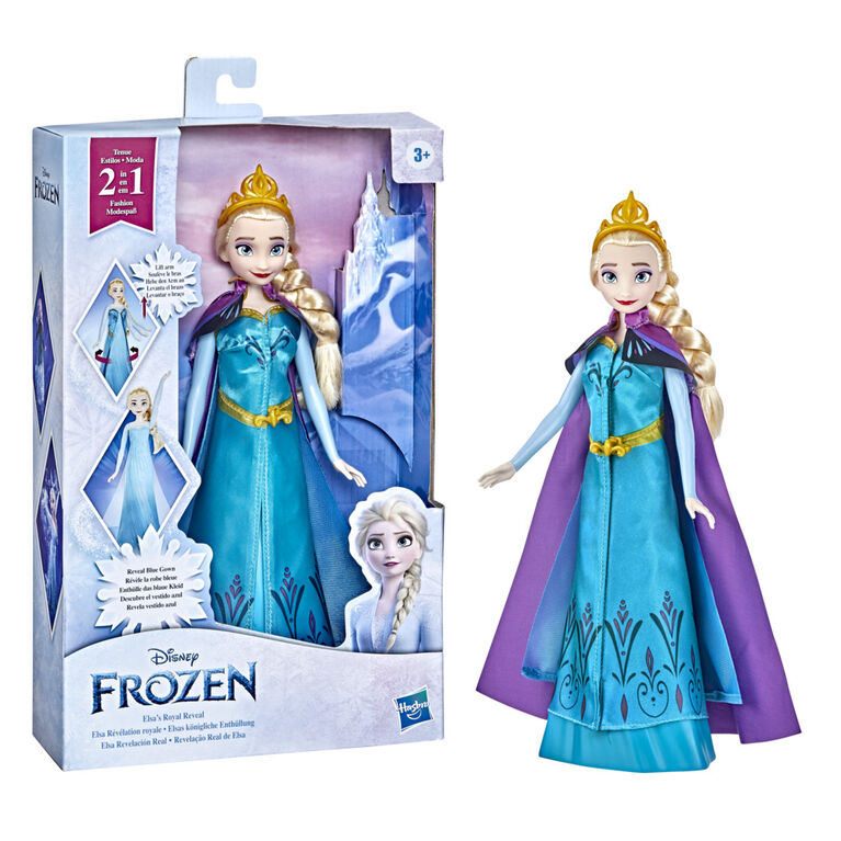 Disney's Frozen Elsa's Royal Reveal, Elsa Doll with 2-in-1 Fashion ...