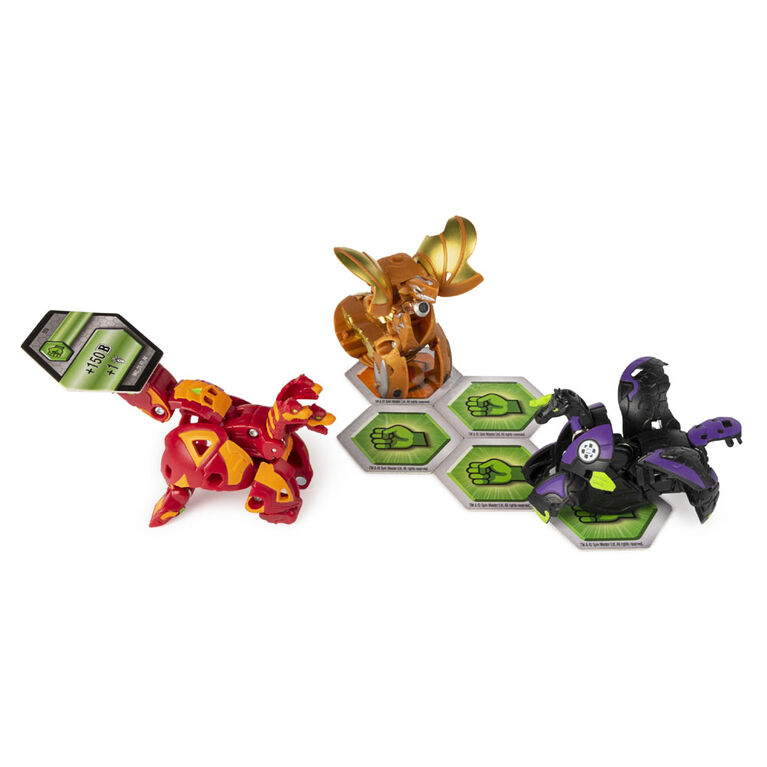 Bakugan Starter Pack 3-Pack, Howlkor Ultra, Armored Alliance Collectible Action Figures | Toys R ...