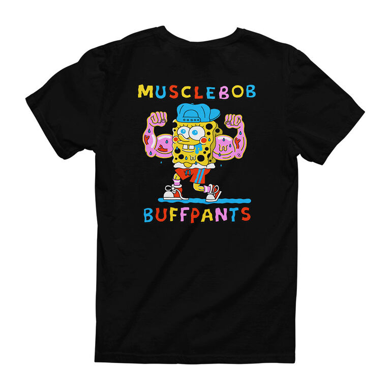 Spongebob Buffpants- Black Tshirt- Small