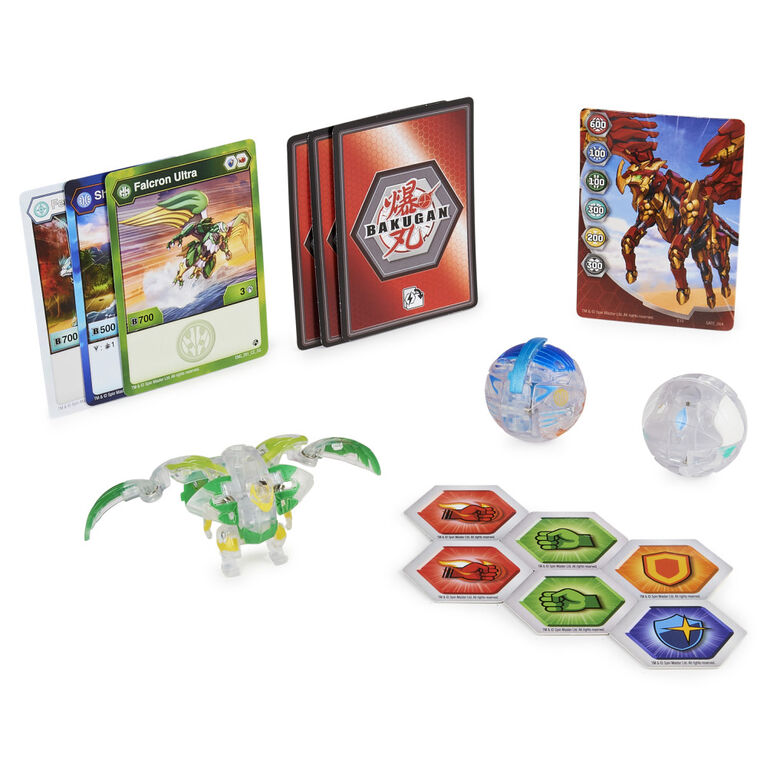 Bakugan Starter Pack 3-Pack, Diamond Falcron Ultra, Geogan Rising ...