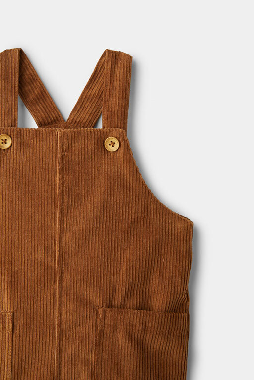 RISE Little Earthling Corduroy Romper Brown | Babies R Us Canada