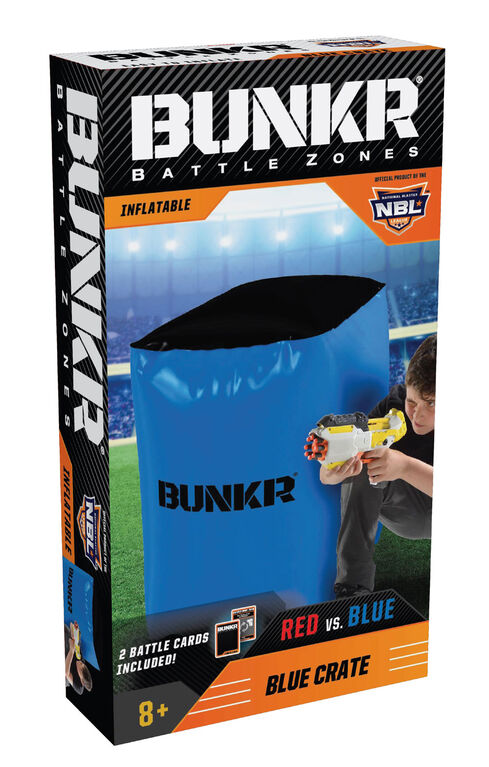 BUNKR Inflatable Blue Crate for Blaster Battles | Toys R Us Canada