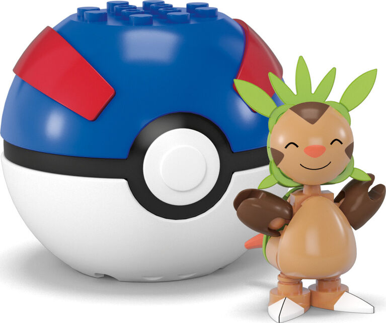 MEGA Pokémon Chespin Building Toy Kit, Poseable Action Figure (23 Pieces) | Toys R Us Canada