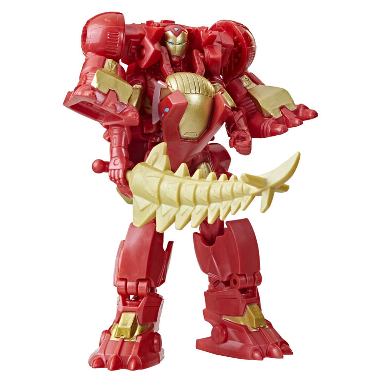 Marvel Mech Strike Mechasaurs Iron Man (4 Inch) with Iron Stomper ...