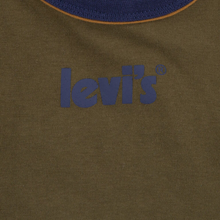 Levis Poster Logo Ringer & Denim Set - Denim Olive - Size 3T | Babies R ...