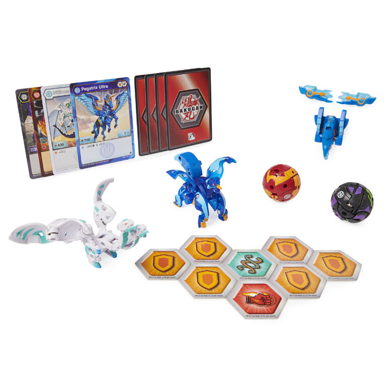 Bakugan Baku-Gear 4-Pack, Pegatrix Ultra with Baku-Gear and Nillious ...