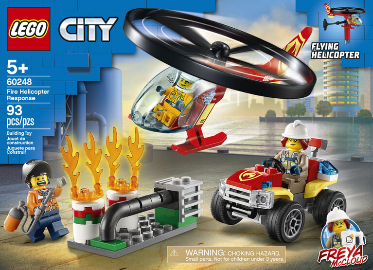 LEGO City Fire Helicopter Response 60248 (93 pieces) | Toys R Us Canada