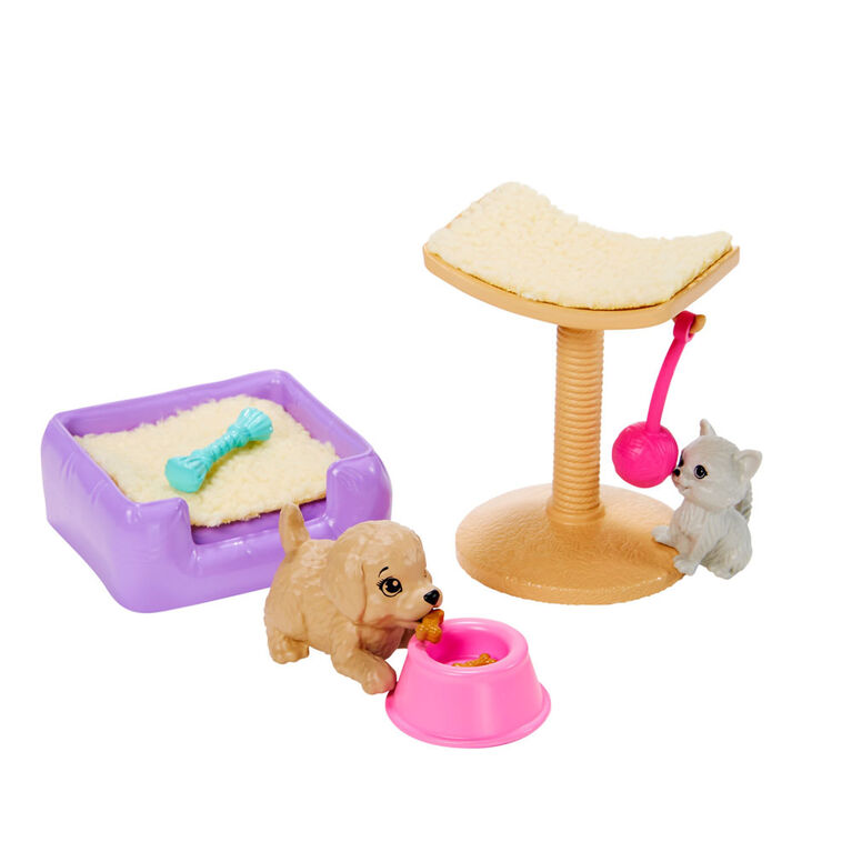 Barbie Accessory Pack, Pet Playdate Theme, with 6 Pieces Including 2 ...