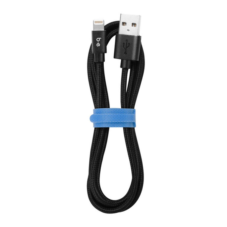 Blu Element Braided Lightning to USB Cable 4ft Black | Toys R Us Canada