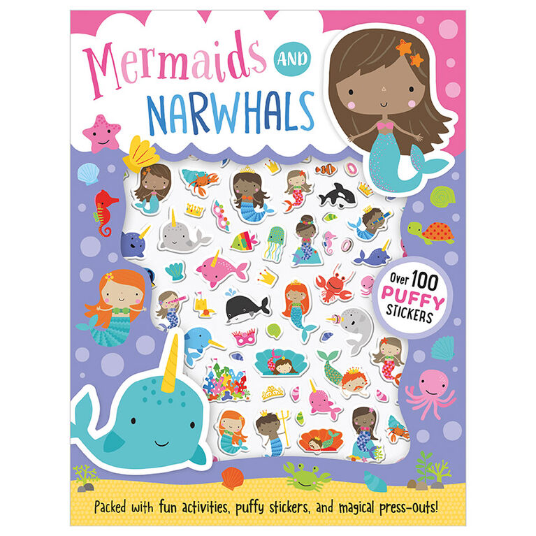 Puffy Stickers Mermaids and Narwhals - English Edition | Toys R Us Canada
