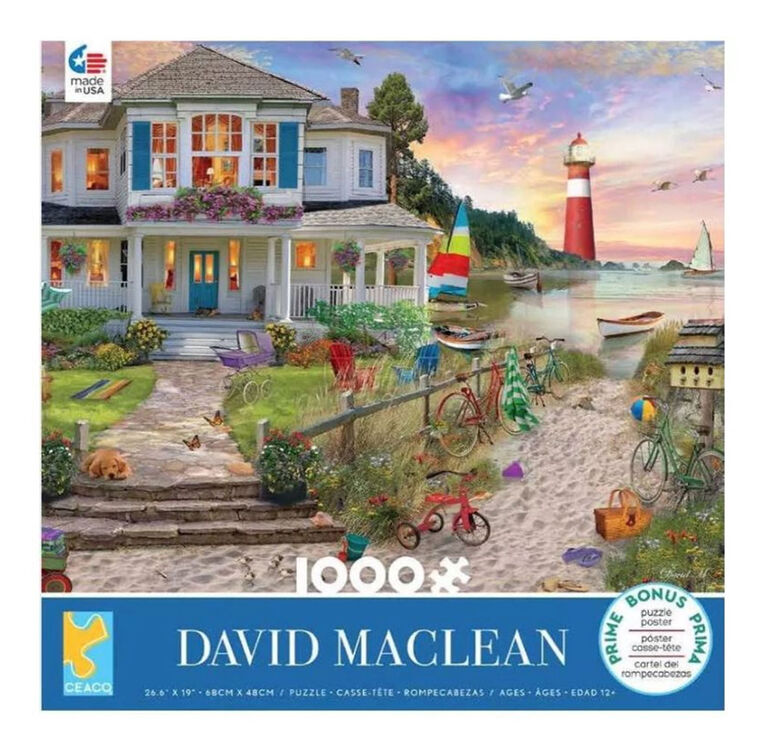 Ceaco David Maclean 1000-Piece Puzzle Beach Cove | Toys R Us Canada