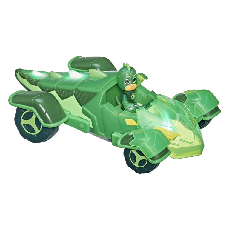 PJ Masks Gekko Car Light-Up Racer with Gekko Action Figure | Toys R Us ...