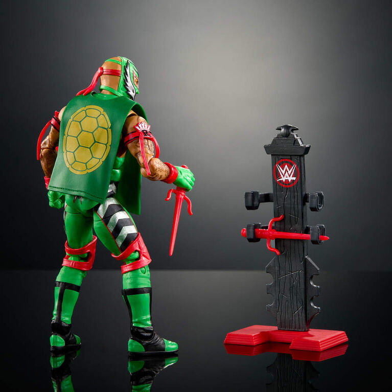 WWE x Teenage Mutant Ninja Turtles Rey Mysterio Elite Collection Action ...