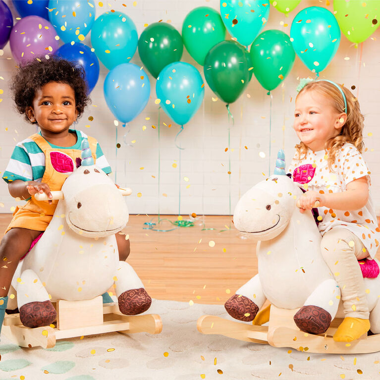 Rodeo Rockers, Dilly-Dally, B. Toys Licorne berçante en bois | Toys R ...