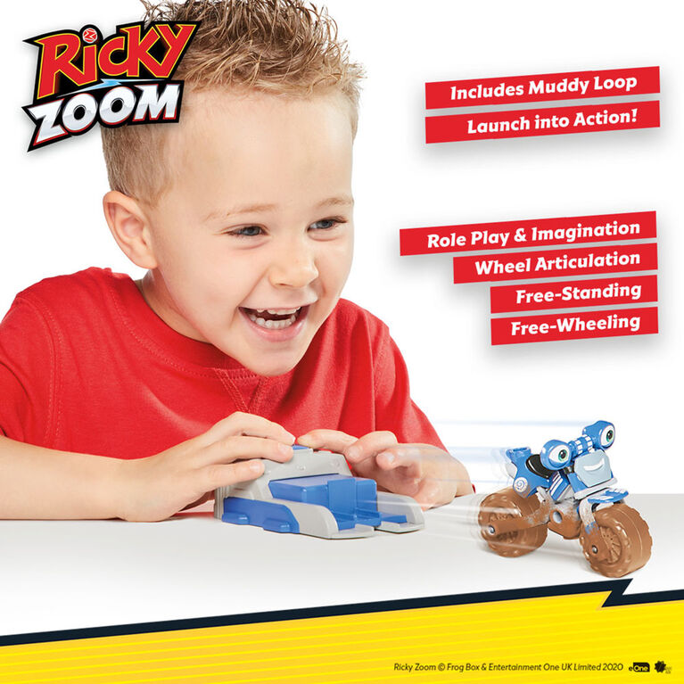 Ricky Zoom Launch & Go Playset featuring an Exclusive Loop Hoopla ...