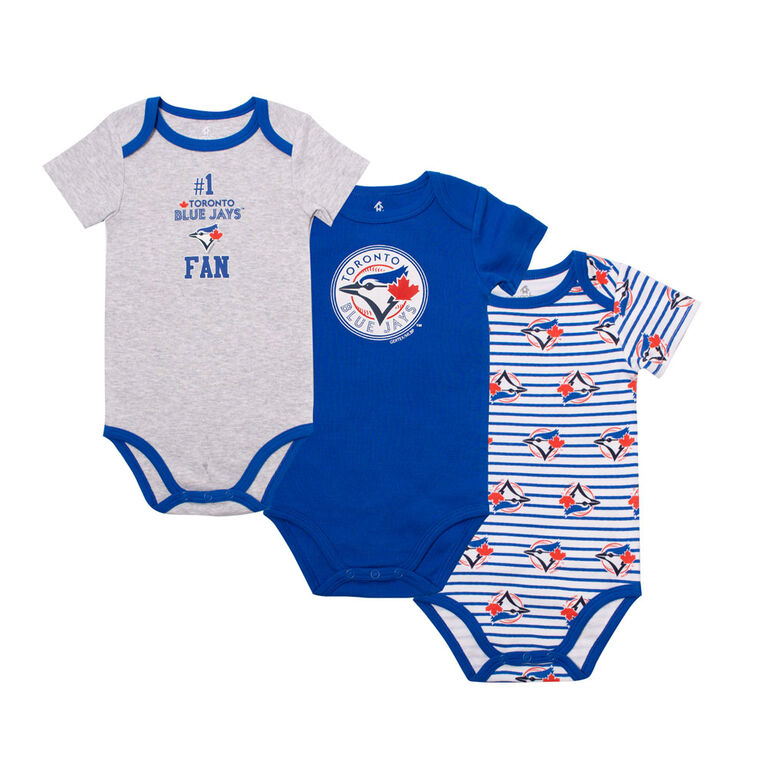 Snugabye - MLB - 3 Pack Body Suit - 12-18 Months | Babies R Us Canada