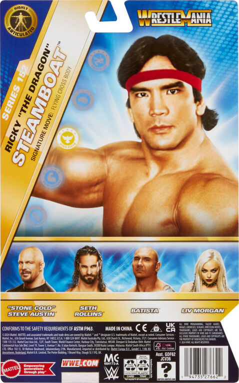 WWE Main Event Series "Ricky The Dragon' Steamboat figure | Toys R Us ...